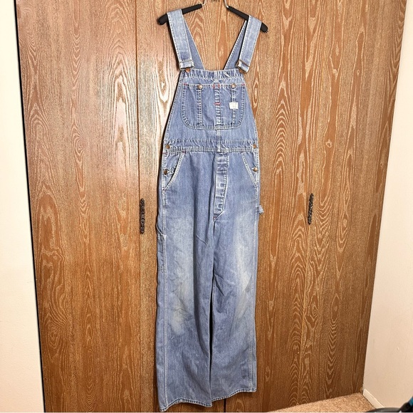 Big Mac | Other | Vintage Big Mac 98s Mens Denim Overalls Blue Cross ...
